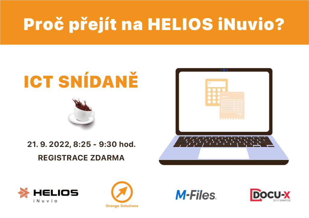 ICT Breakfast: Why switch to HELIOS iNuvio?, 21. 9. 2022, 8:25 – 9:30 ...