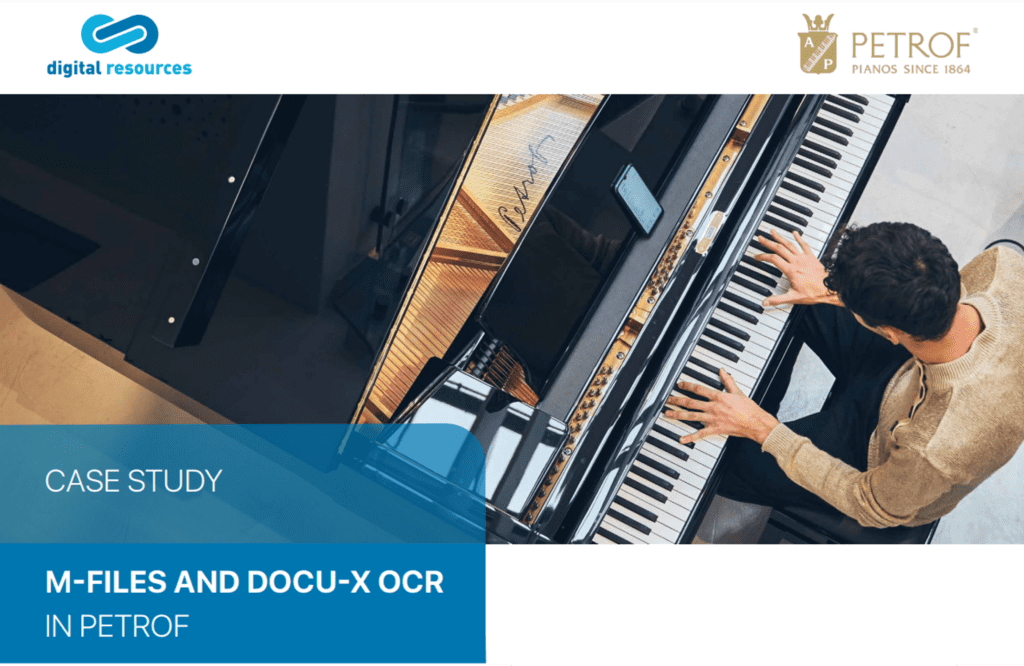 Case study M-Files and DOCU-X OCR in company PETROF - Digital Resources